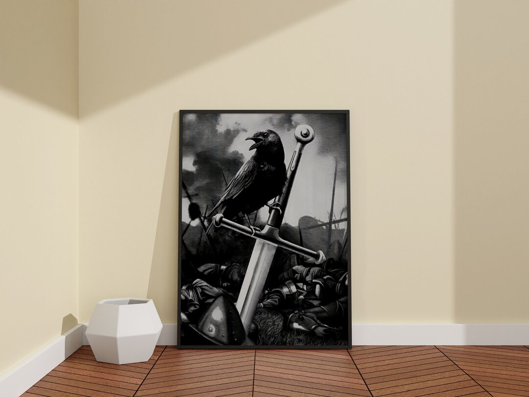 Legendary Sword / Warrior Sword Art Canvas / Samurai Sword Canvas ...
