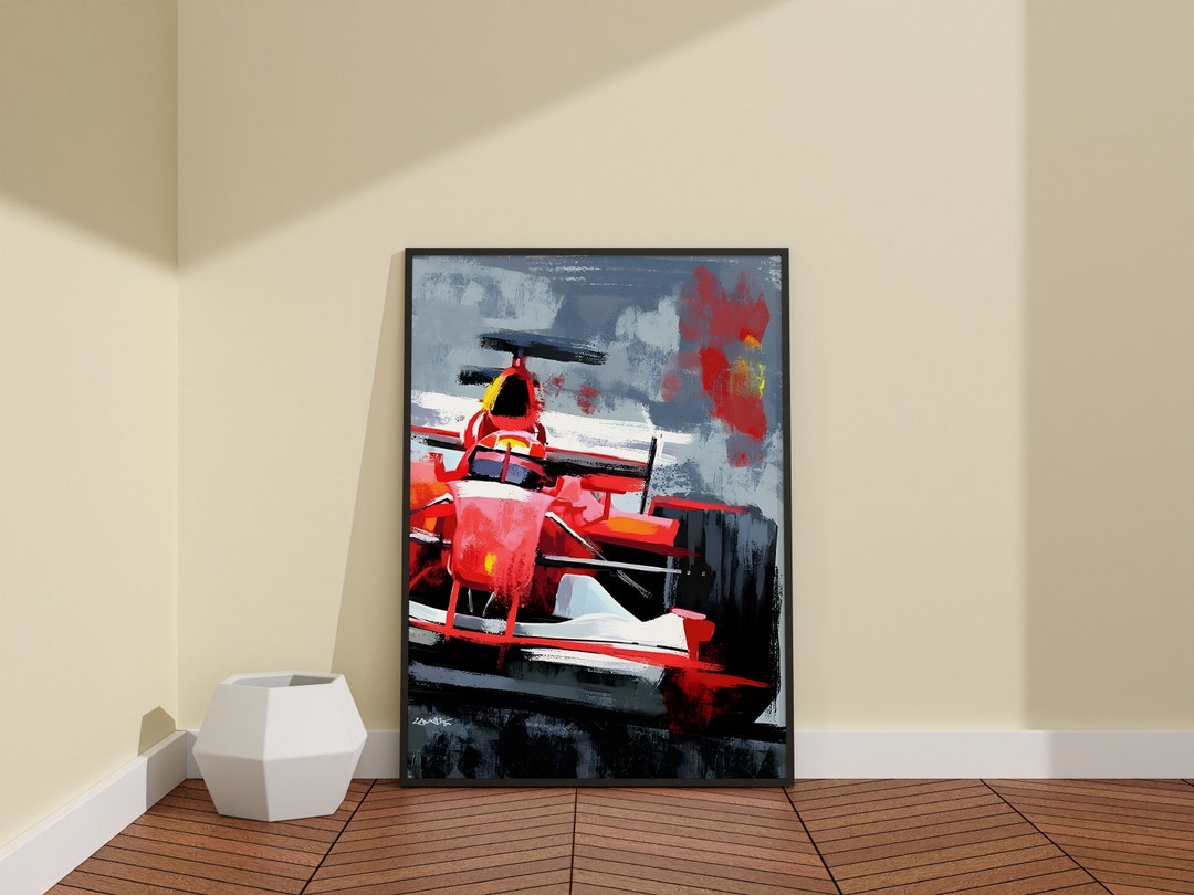 Formula One 1 Formula Racing Canvas / Man Cave Decor / F1 Poster ...
