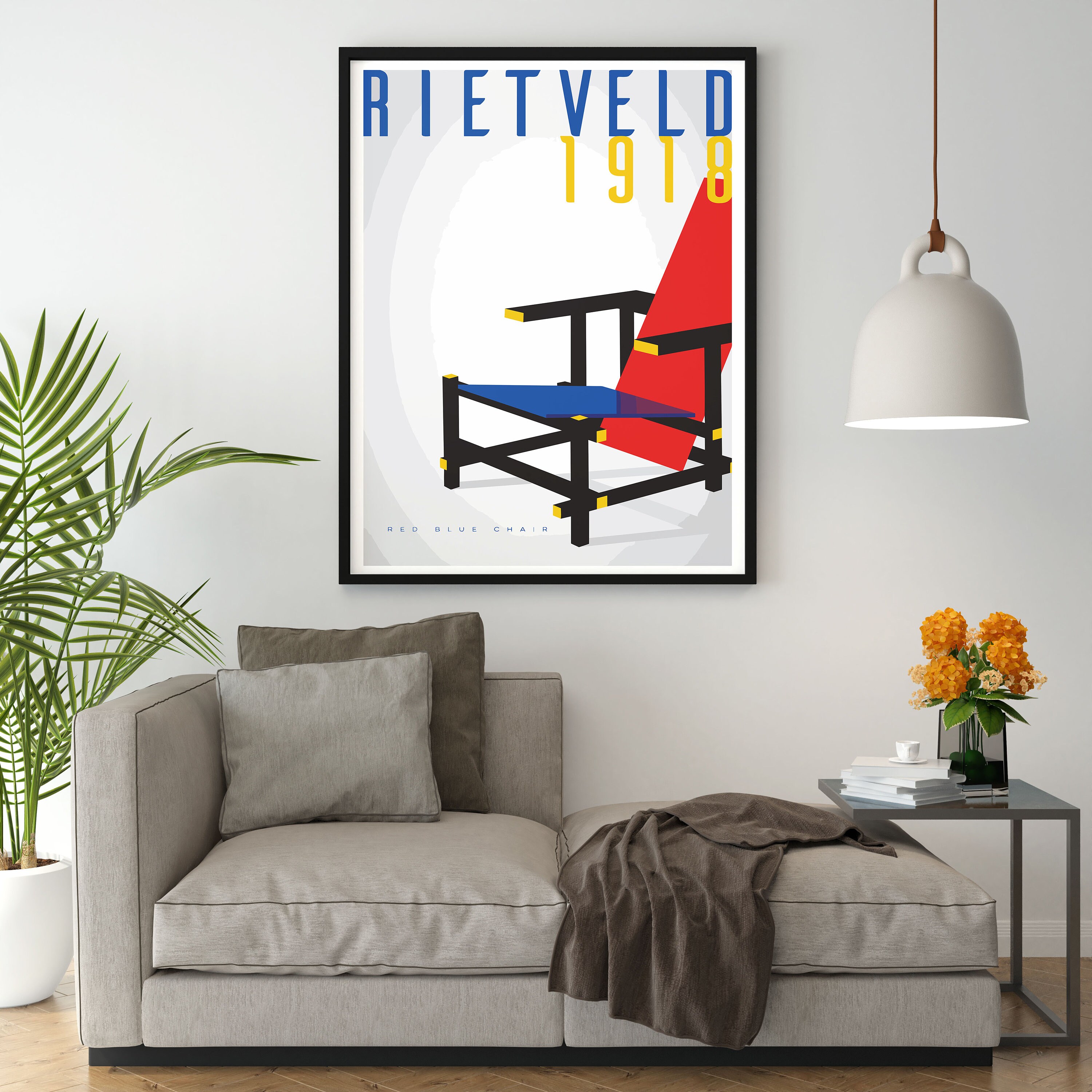 Bauhaus Poster / De Stijl Chair / Modern Scandinavian - Etsy Canada