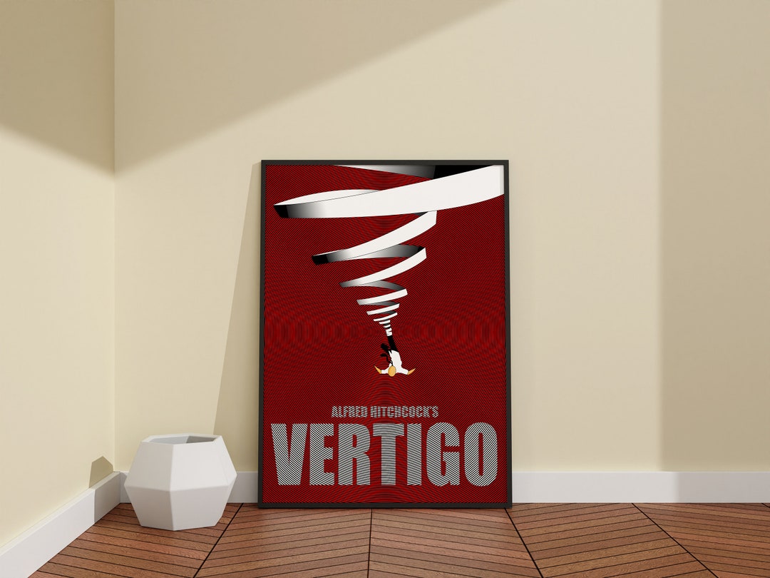 Vertigo Movie Wall Art / Alfred Hitchcock Movie Poster / Cult - Etsy