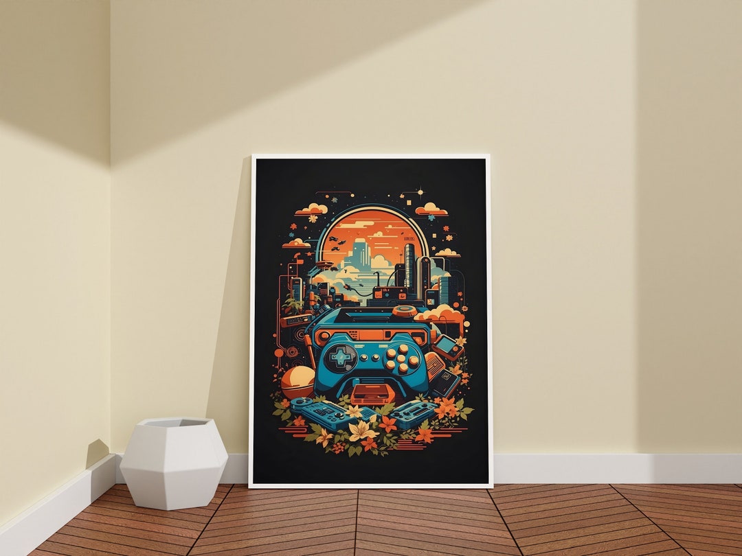 Gaming Poster Gift / Retro Gaming Prints / Game Room Decor / Gamer ...