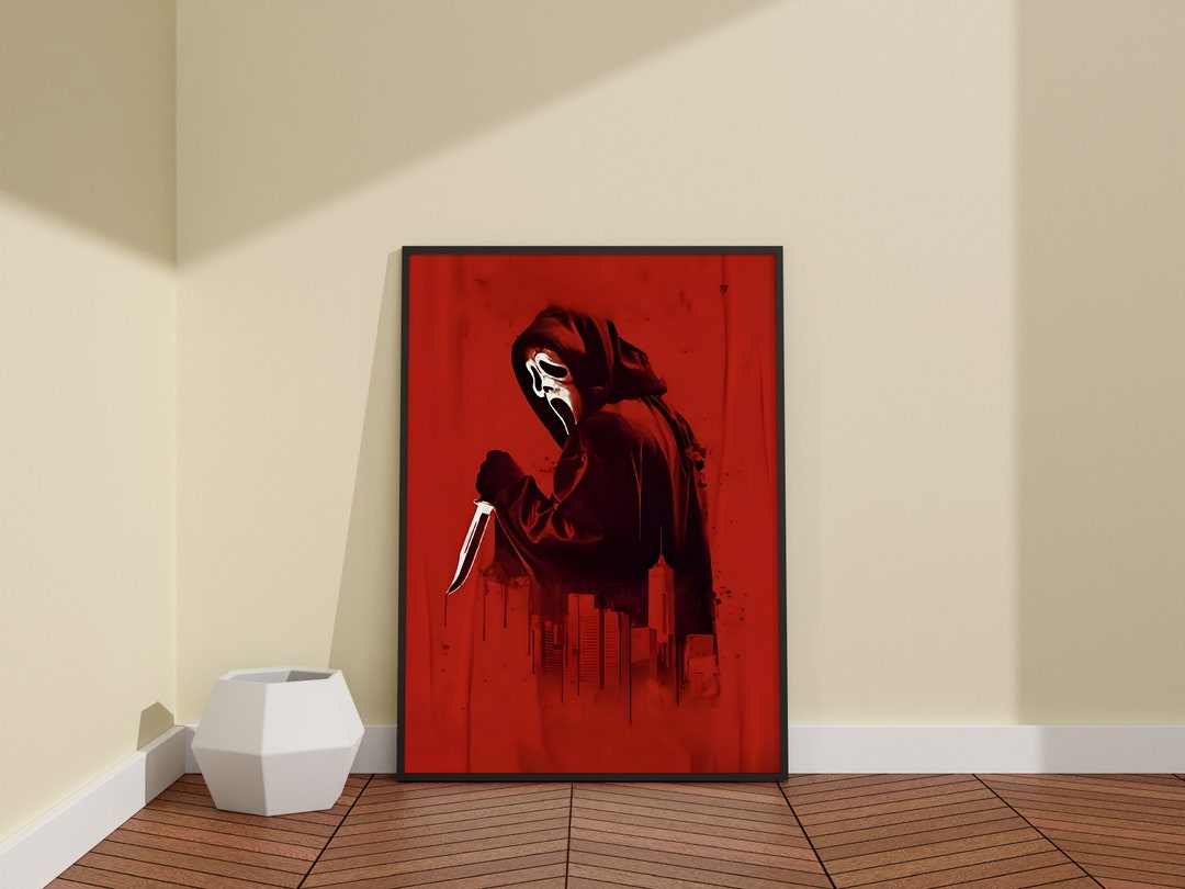 Scream Movie Canvas Poster / Scream Horror Moive Poster / Horror Movie ...