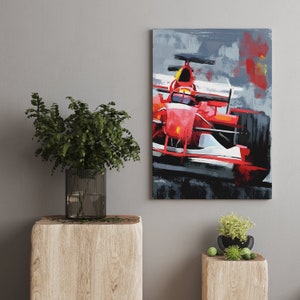 Formula One 1 Formula Racing Canvas / Man Cave Decor / F1 Poster ...