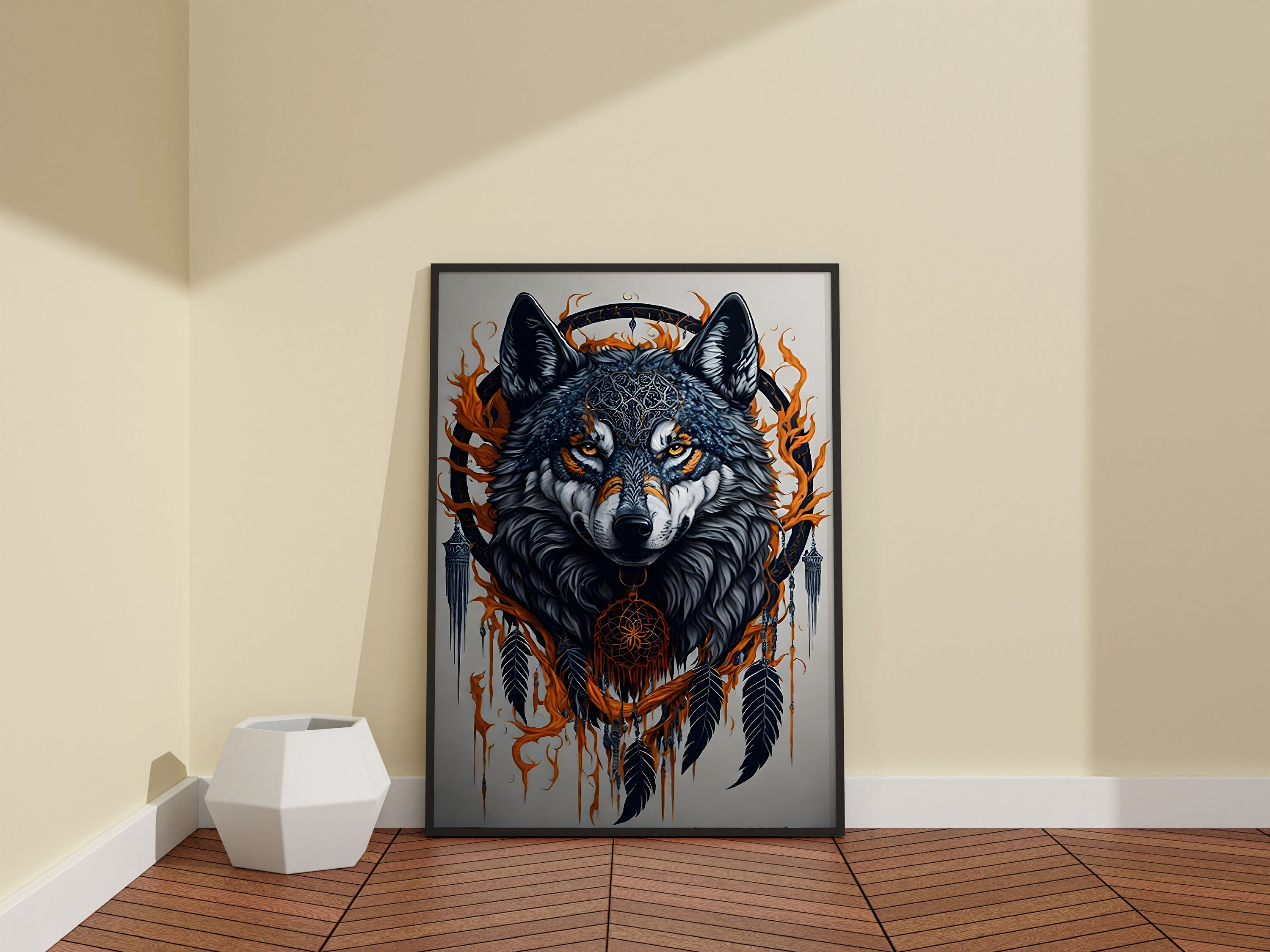 Wolf Wall Decor / Canvas or Poster / Wolf Art / Wolf Home Decor / Wolf ...