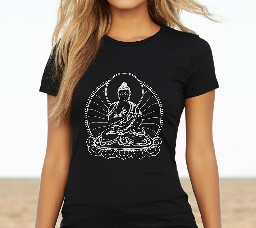 Buddha Tshirt Meditating Buddha Shirt Kundalini Yoga Clothing Yoga ...