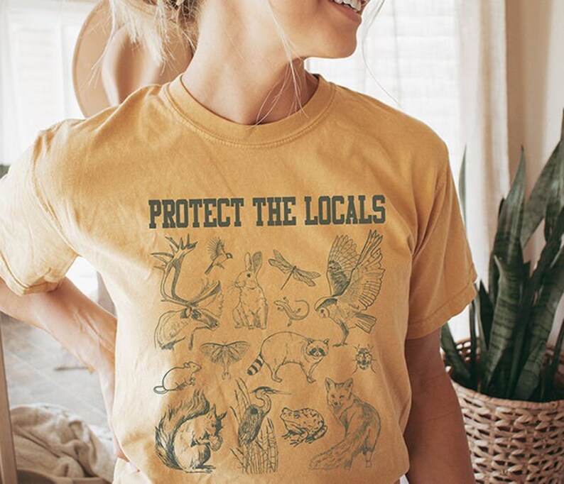 Protect the Locals Gorpcore Granola Girl Aesthetic Gaia Cottagecore ...