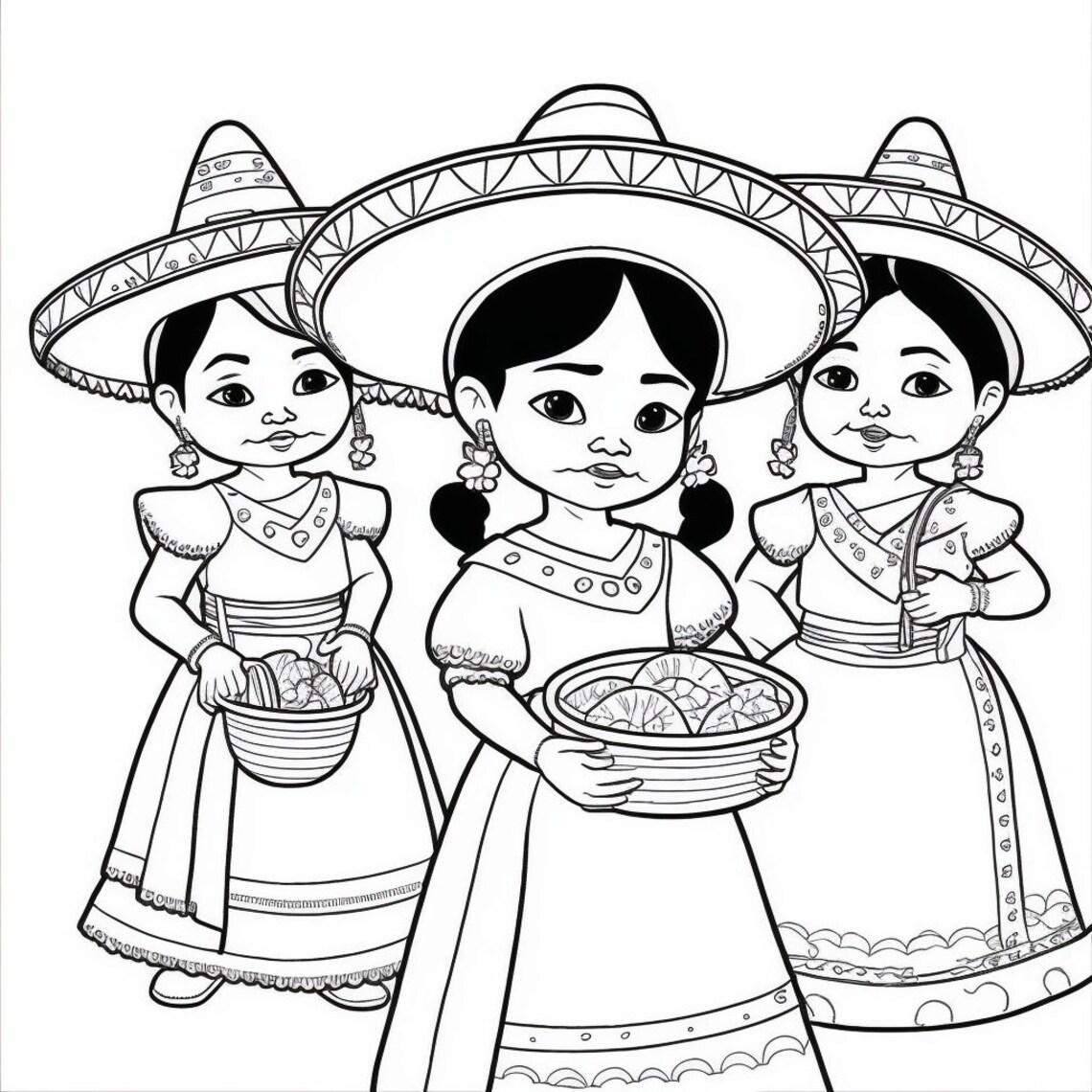 Cinco De Mayo Coloring Pages for Kids, Cinco De Mayo, Coloring Pages ...