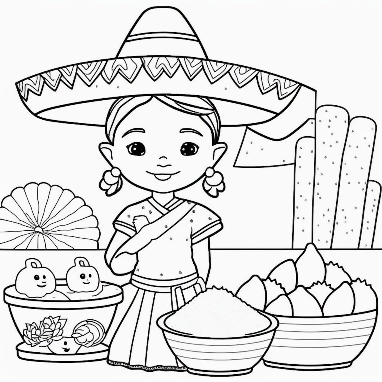Cinco De Mayo Coloring Pages for Kids, Cinco De Mayo, Coloring Pages ...