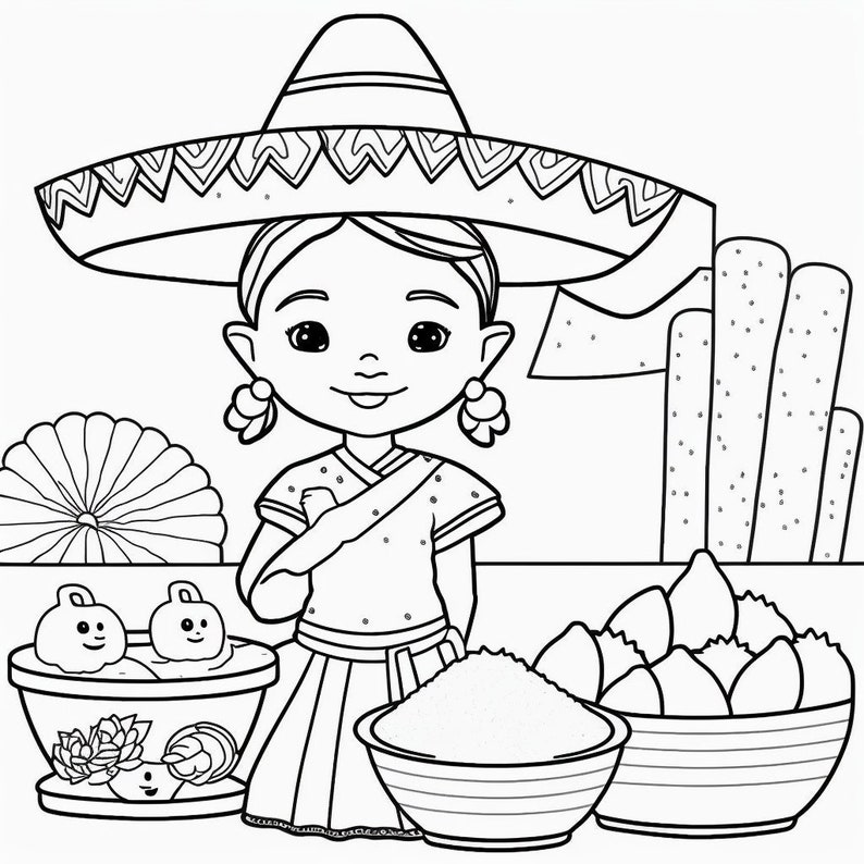 Cinco De Mayo Coloring Pages for Kids, Cinco De Mayo, Coloring Pages ...