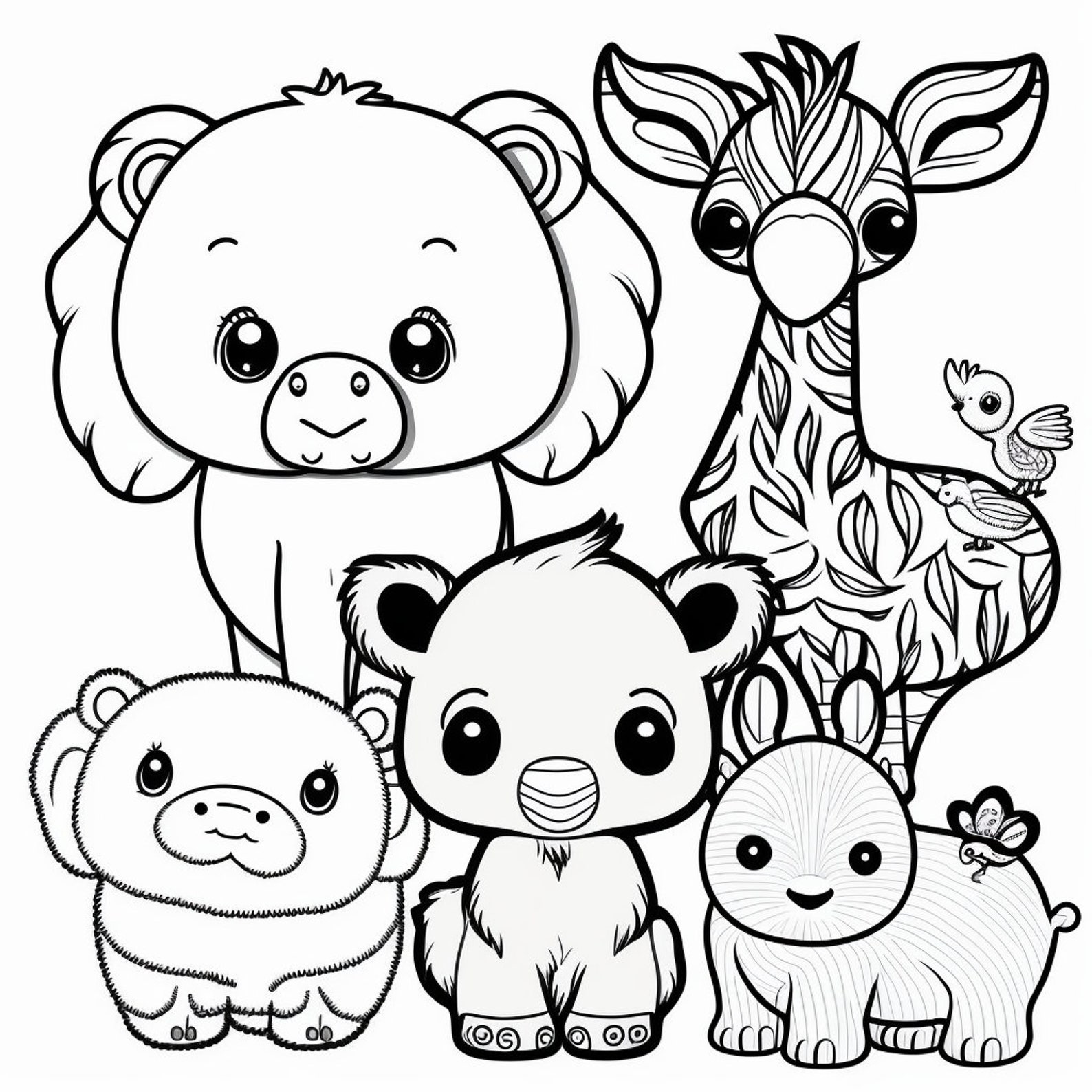 Animal Coloring Pages for Kids, Coloring Pages, Printable, Animals ...