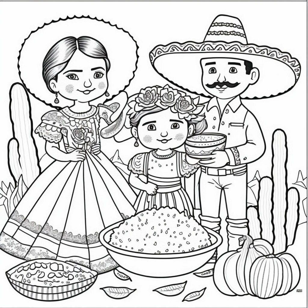 Cinco De Mayo Coloring Pages for Kids, Cinco De Mayo, Coloring Pages ...