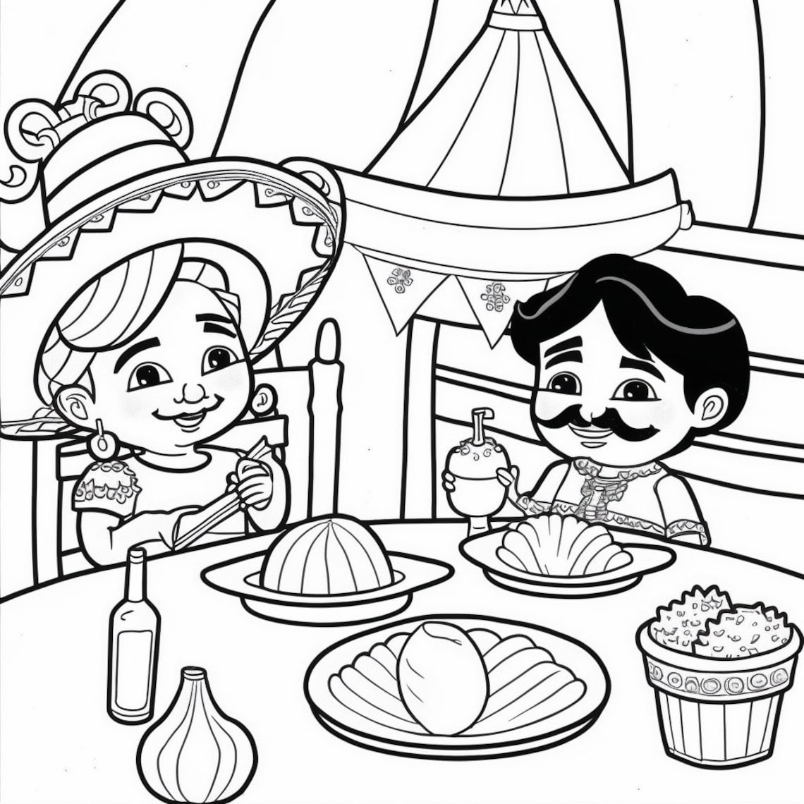 Cinco De Mayo Coloring Pages for Kids, Cinco De Mayo, Coloring Pages ...