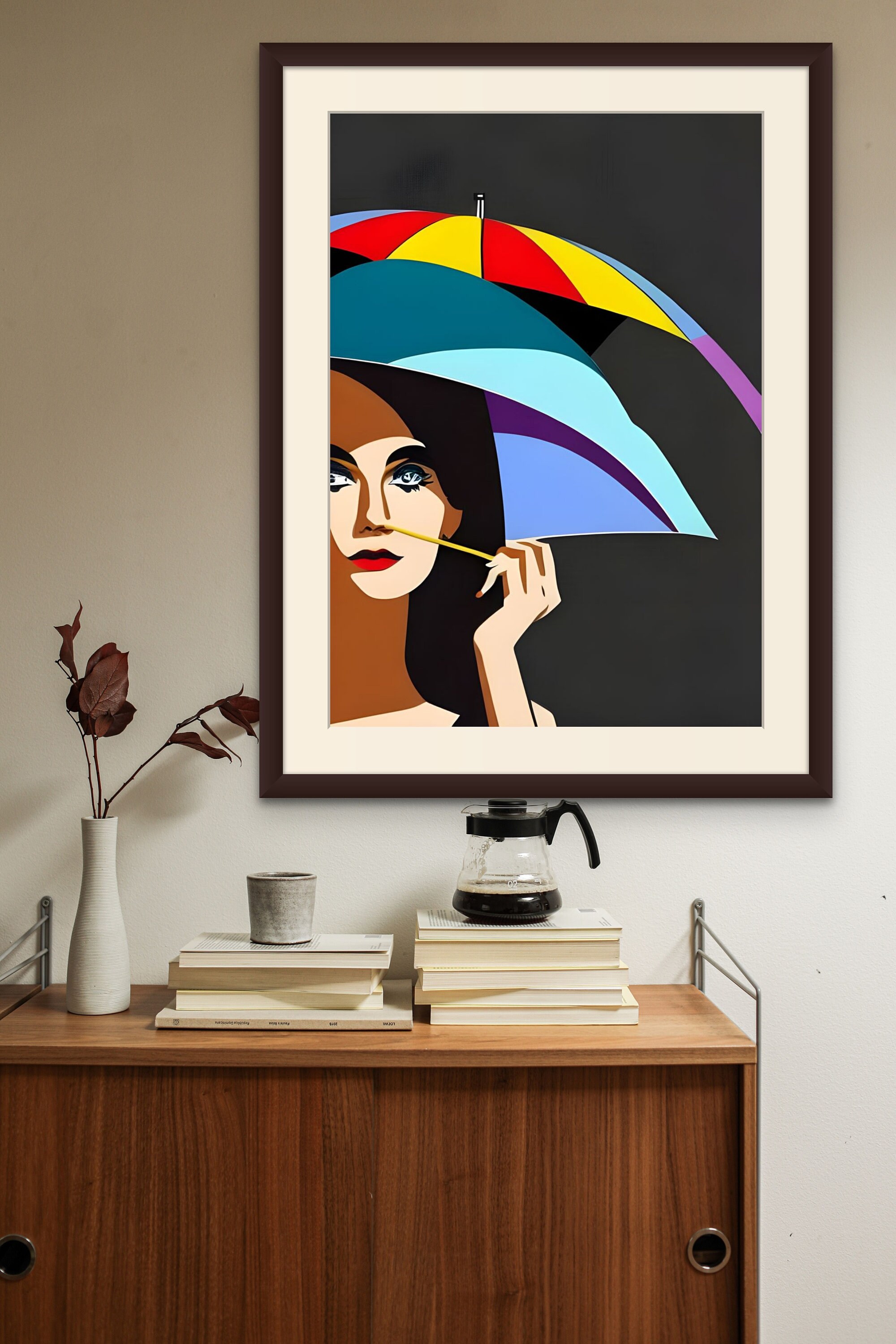 Surrealist Poster 'sunlight Dreamer': Bright Colors, Woman With ...