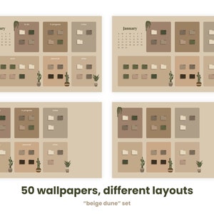 Desktop Organizer Wallpaper Folder Icons Calendar 2023 & 2024 Ethnic ...