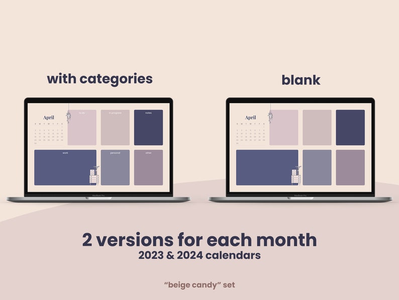 Desktop Organizer Wallpaper Folder Icons Calendar 2023 & - Etsy