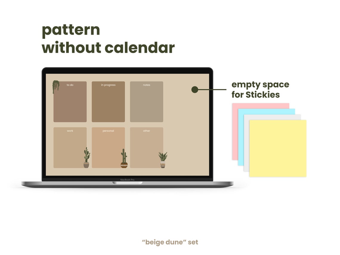 Desktop Organizer Wallpaper Folder Icons Calendar 2023 & 2024 Ethnic ...
