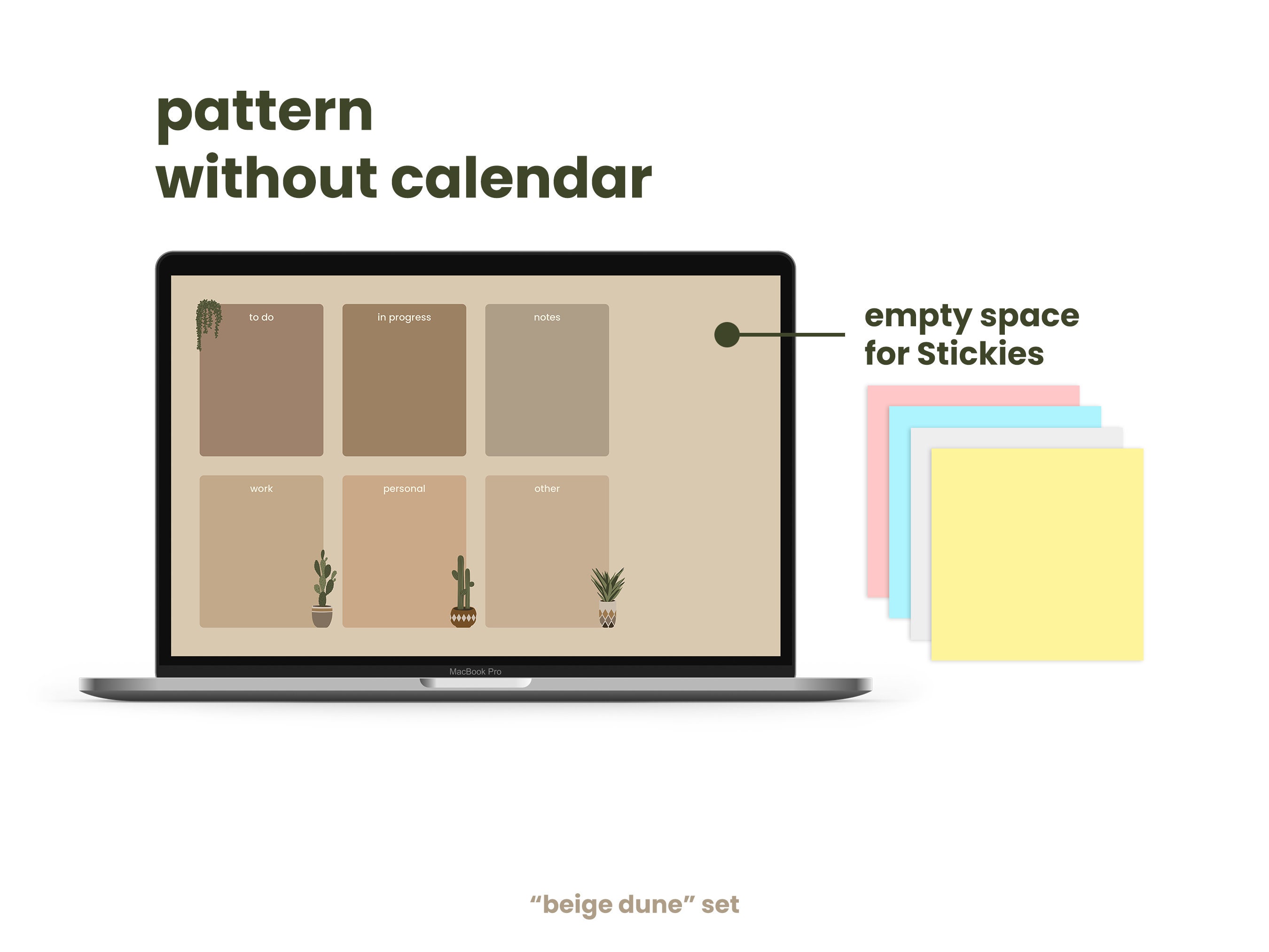 Desktop Organizer Wallpaper Folder Icons Calendar 2023 & 2024 Ethnic ...