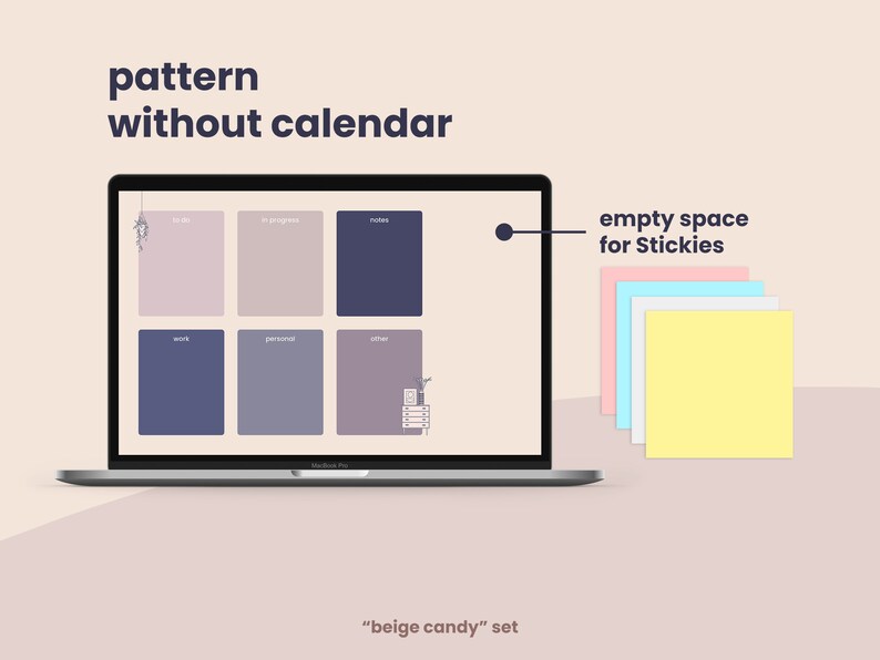 Desktop Organizer Wallpaper Folder Icons Calendar 2023 & - Etsy