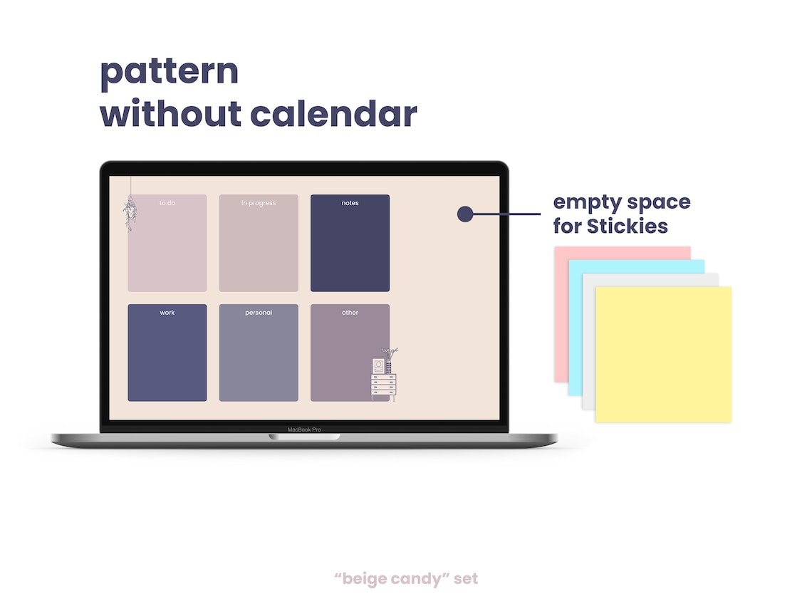 Desktop Organizer Wallpaper Folder Icons Calendar 2023 & 2024 ...