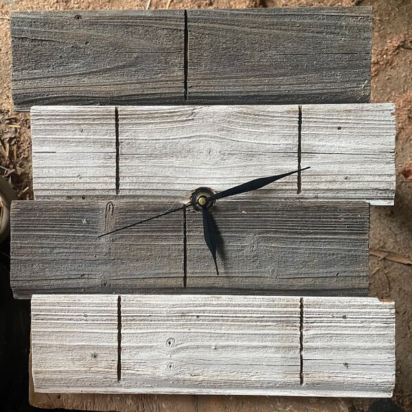 Reclaimed Wood Clock - Etsy