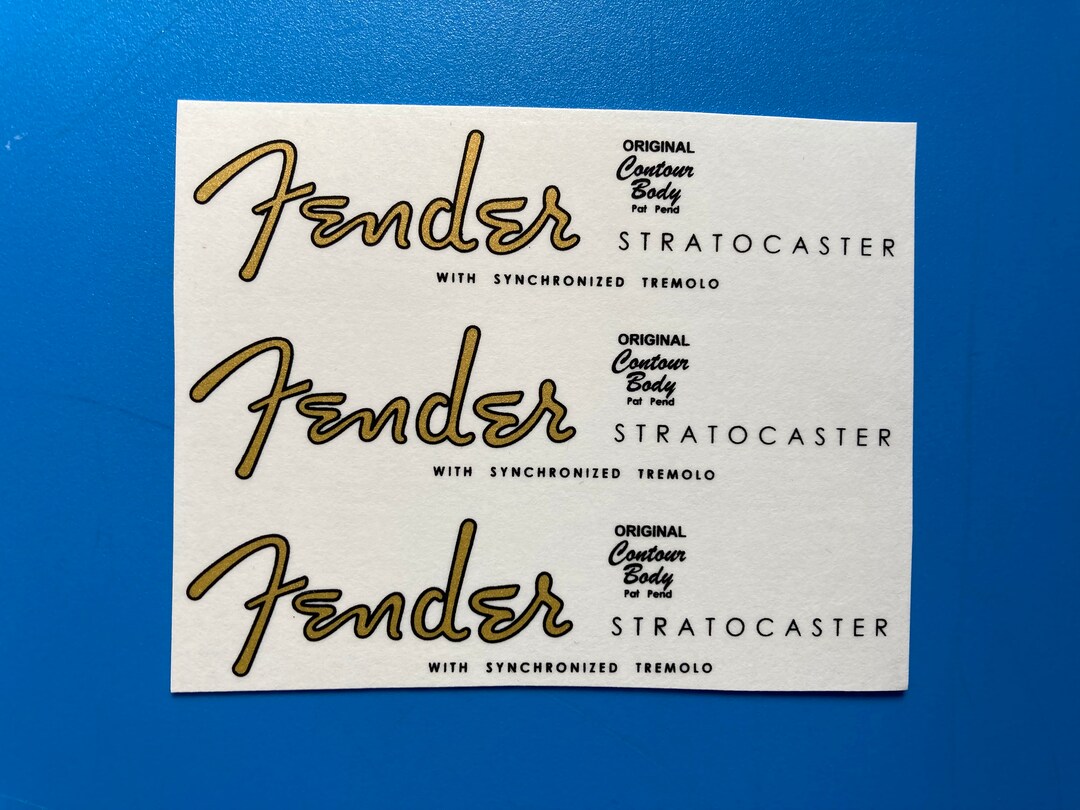 Perfect Stratocaster Decals Waterslide for Your Restoration Guitar ...