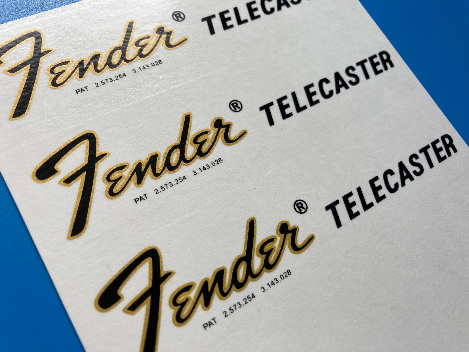 Perfect Telecaster Decals Waterslide for Your Restoration Guitar - Etsy