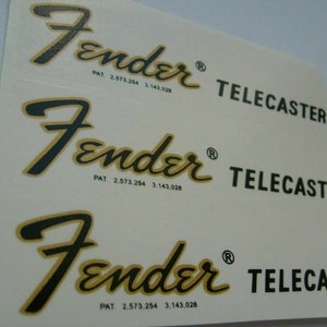 Perfect Telecaster Decals Waterslide for Your Restoration Guitar - Etsy