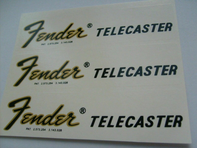 Perfect Telecaster Decals Waterslide for Your Restoration Guitar - Etsy