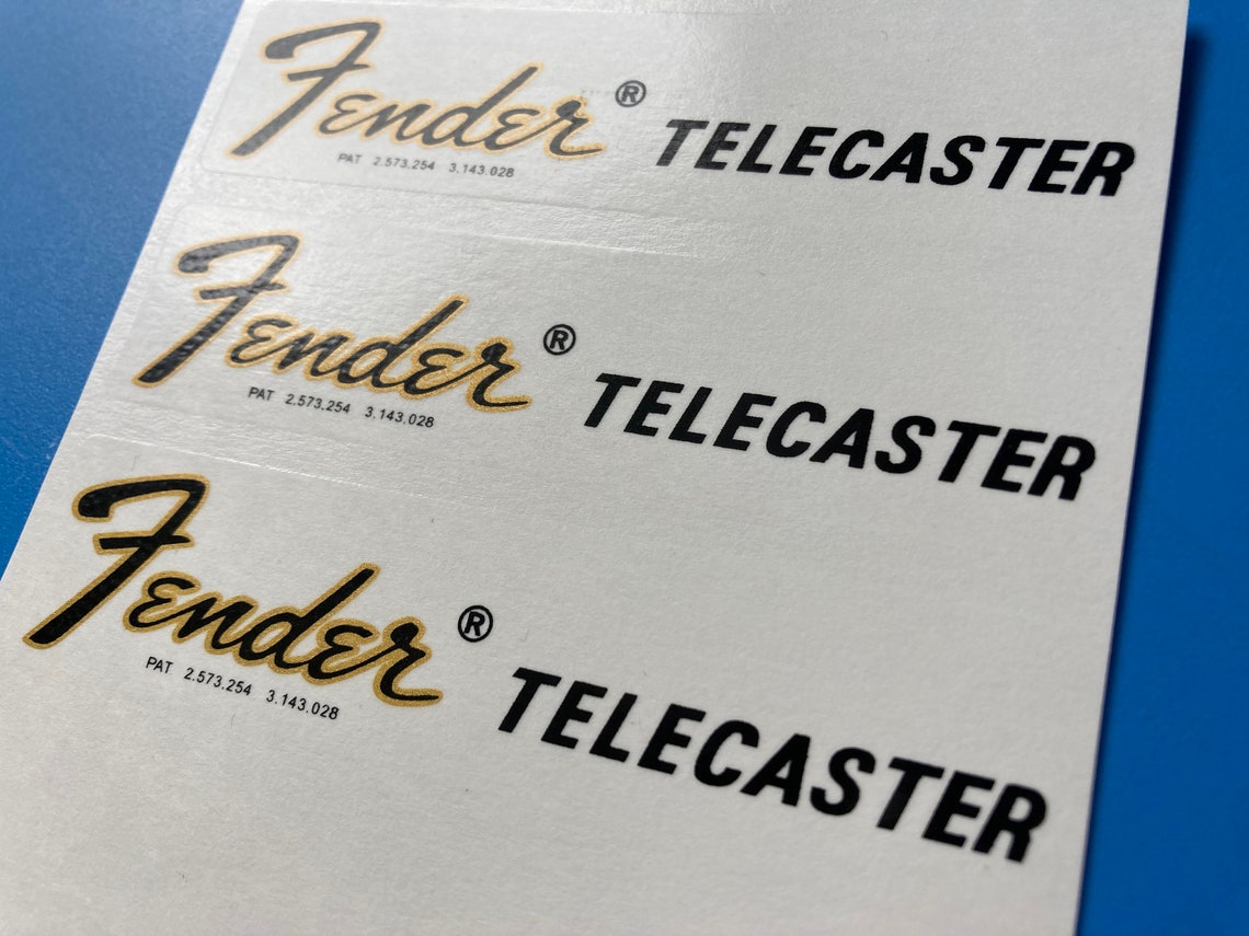 Perfect Telecaster Decals Waterslide for Your Restoration Guitar - Etsy