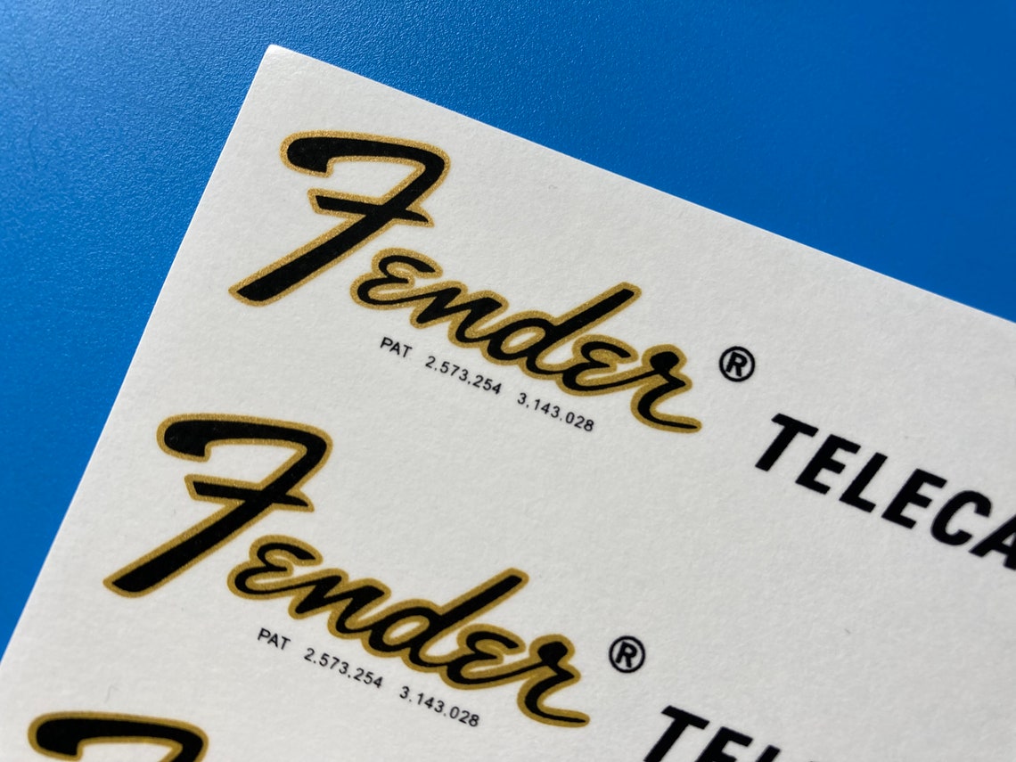 Perfect Telecaster Decals Waterslide for Your Restoration Guitar - Etsy