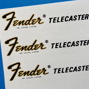 Perfect Telecaster Decals Waterslide for Your Restoration Guitar - Etsy