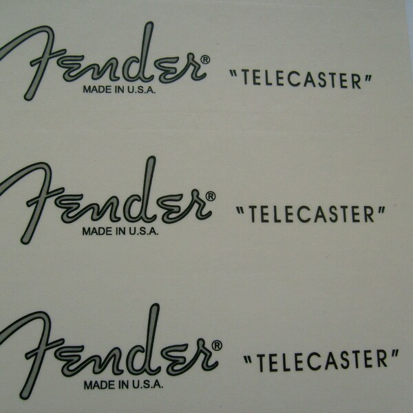 Fender guitar decal - Etsy France