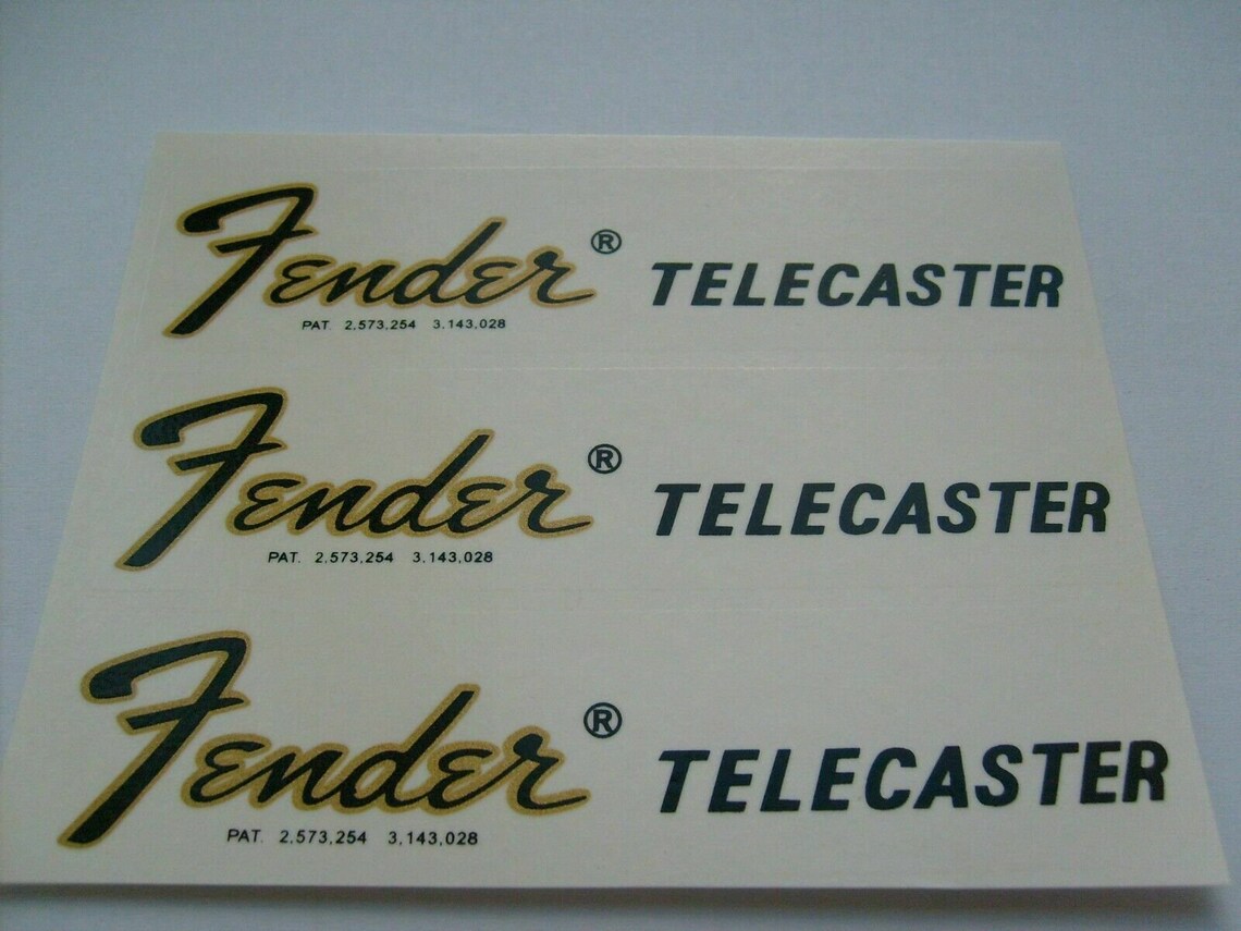Perfect Telecaster Decals Waterslide for Your Restoration Guitar - Etsy