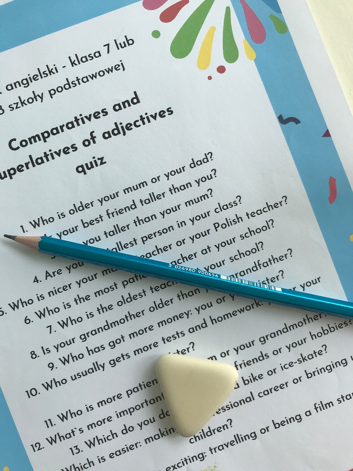 Comparatives and Superlatives of Adjectives - a Quiz. ESL. Learning ...