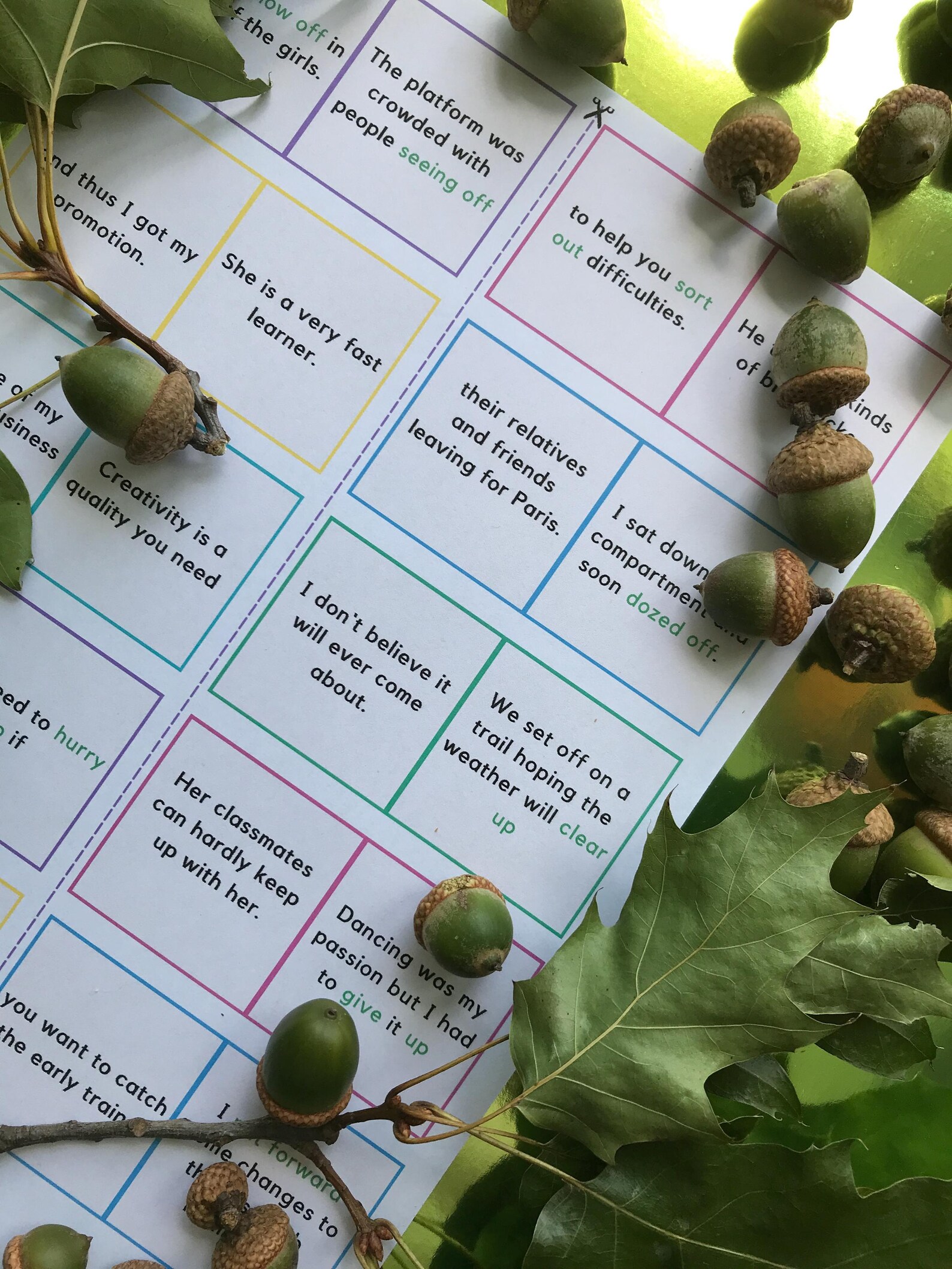 Phrasal Verbs DOMINOES 1 – Matching Exercise B1 ESL - Etsy