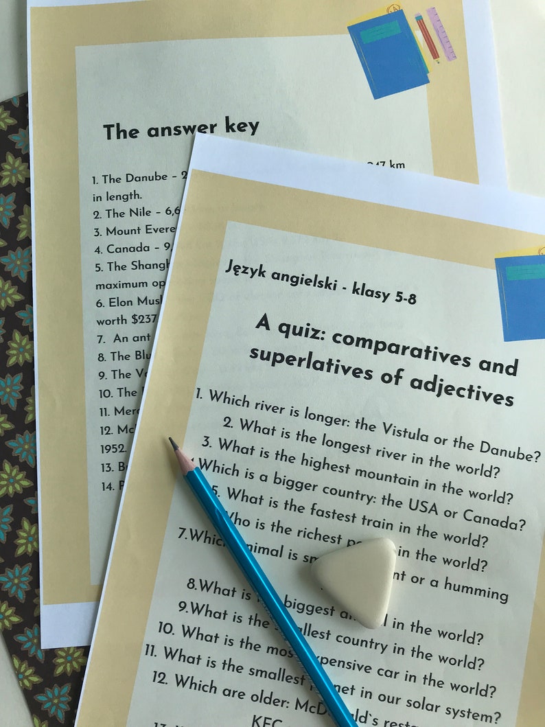 The Longest in the World... - 14 Quiz Questions With Comparatives and ...