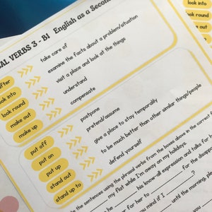 Phrasal Verbs Parts 1, 2, 3 and 4 – English as a Second Language B1 - Etsy