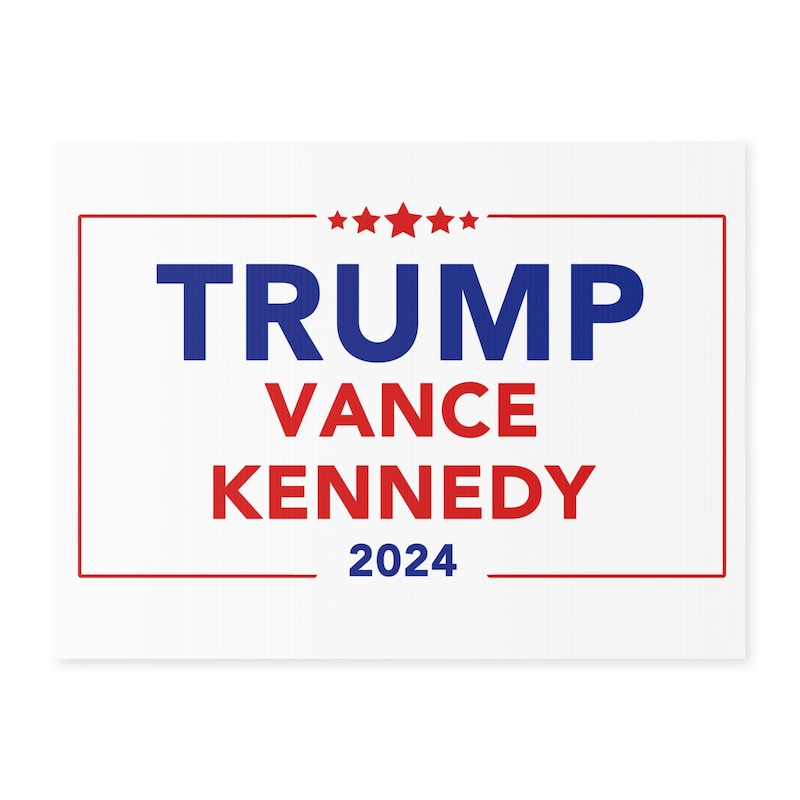 Trump Vance Kennedy Yard Signs - Etsy