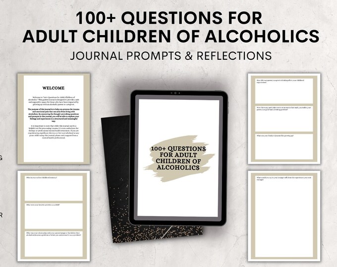 100+ Questions for Adult Children of Alcoholics Journal, Guided Healing ...