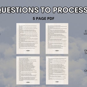 100 Questions to Process Grief: Self-reflection and Healing Journal ...