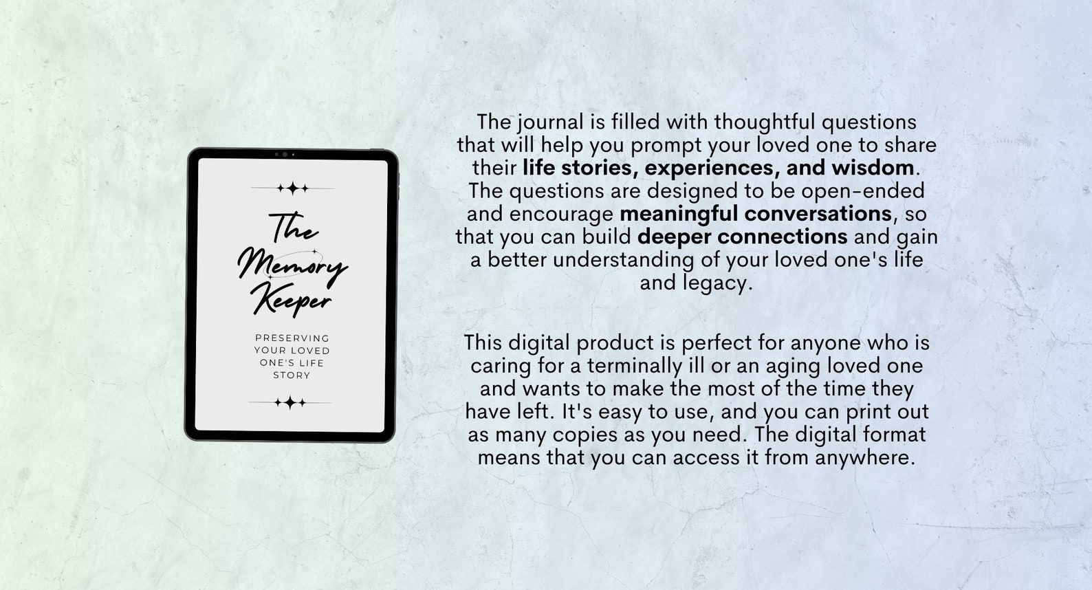 The Memory Keeper: 80 Questions for Loved Ones, Anticipatory Grief ...