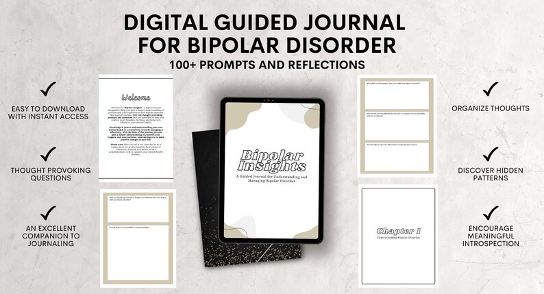 Bipolar Insights: 100 Questions to Process Bipolar Disorder, Guided ...