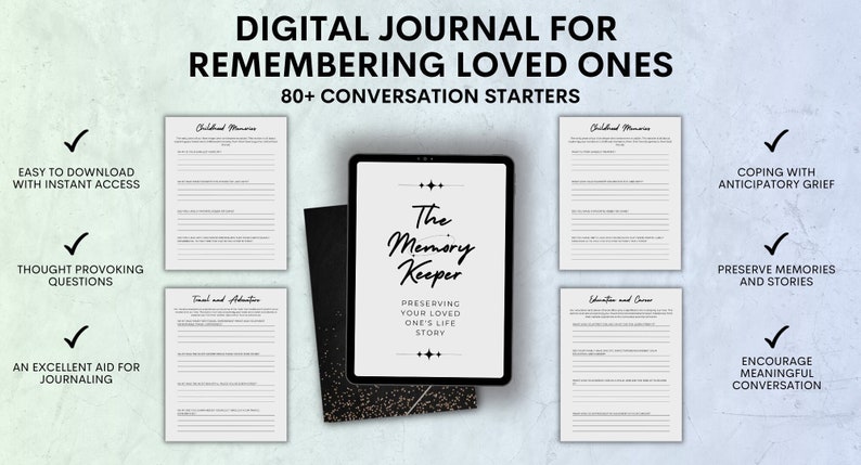 The Memory Keeper: 80 Questions for Loved Ones, Anticipatory Grief ...