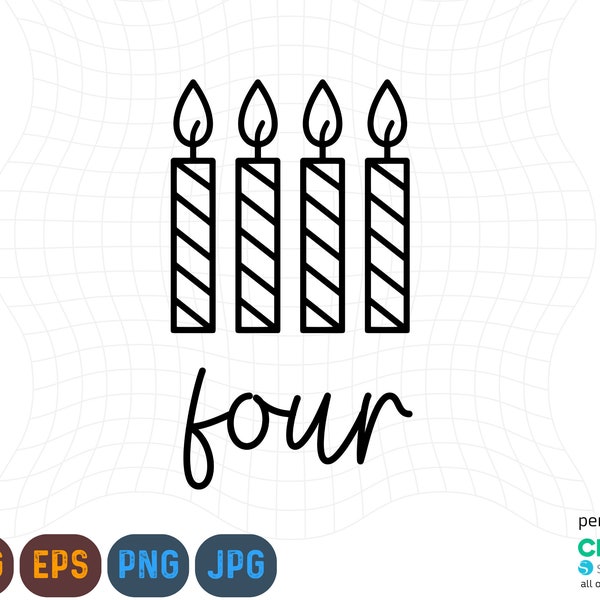 Four Birthday Shirt Svg - Etsy