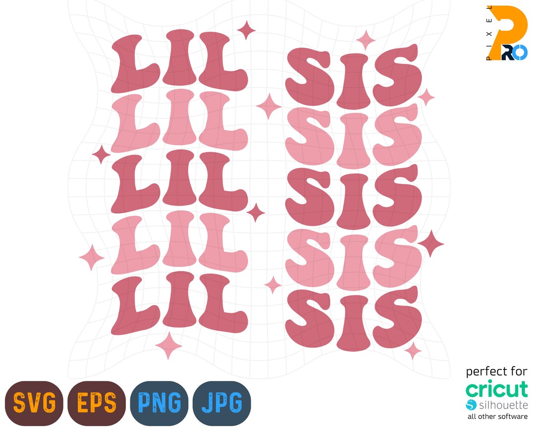 Big Sis Svg, Lil Sis Clipart, Family Svg, Big Sister SVG, Little Sister ...