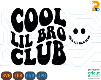 Groovy Siblings SVG File, Lil Bro Lil Sis Big Bro Big Sis T-shirts ...