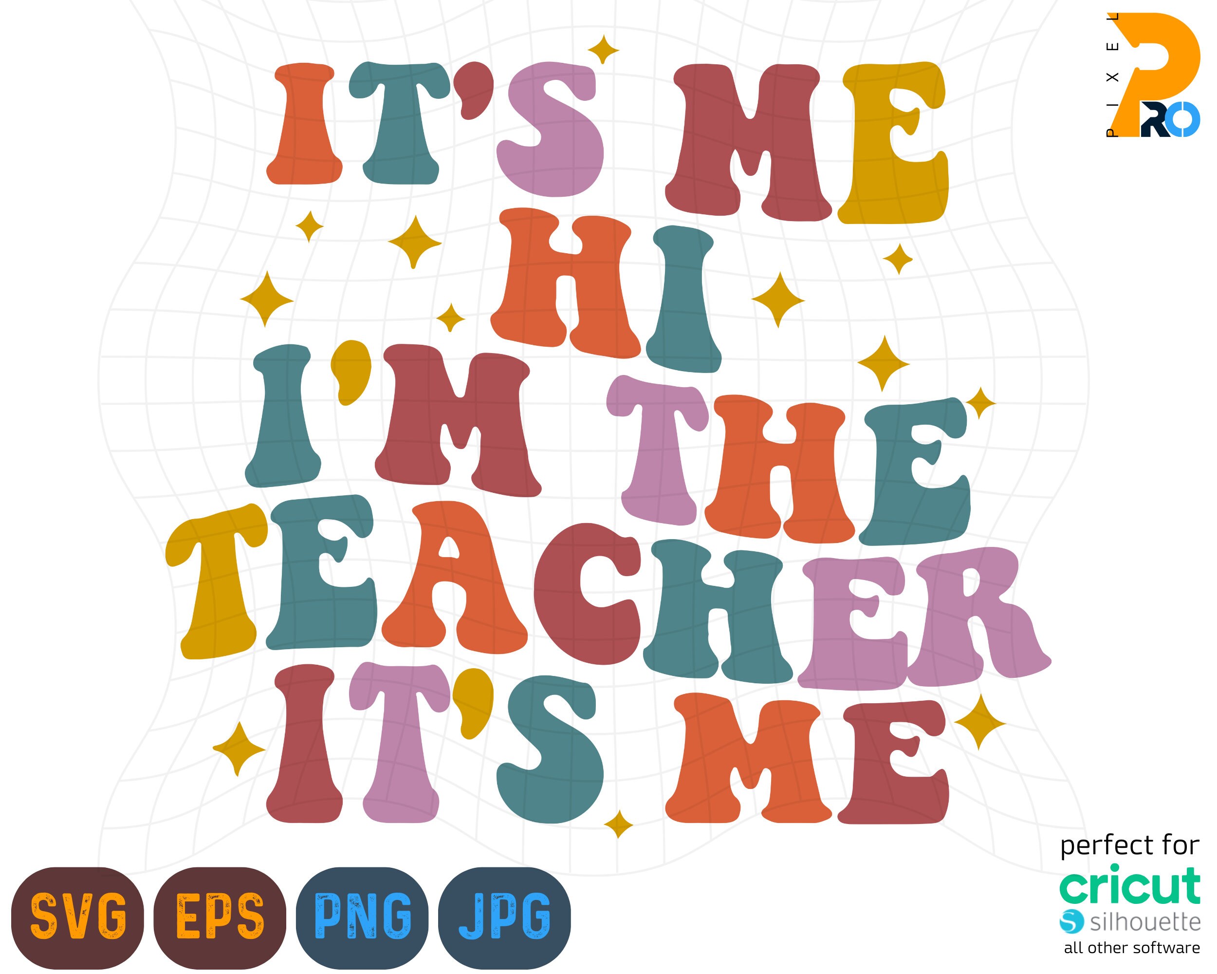 It's Me Svg Hi I'm the Teacher It's Me Svg - Etsy