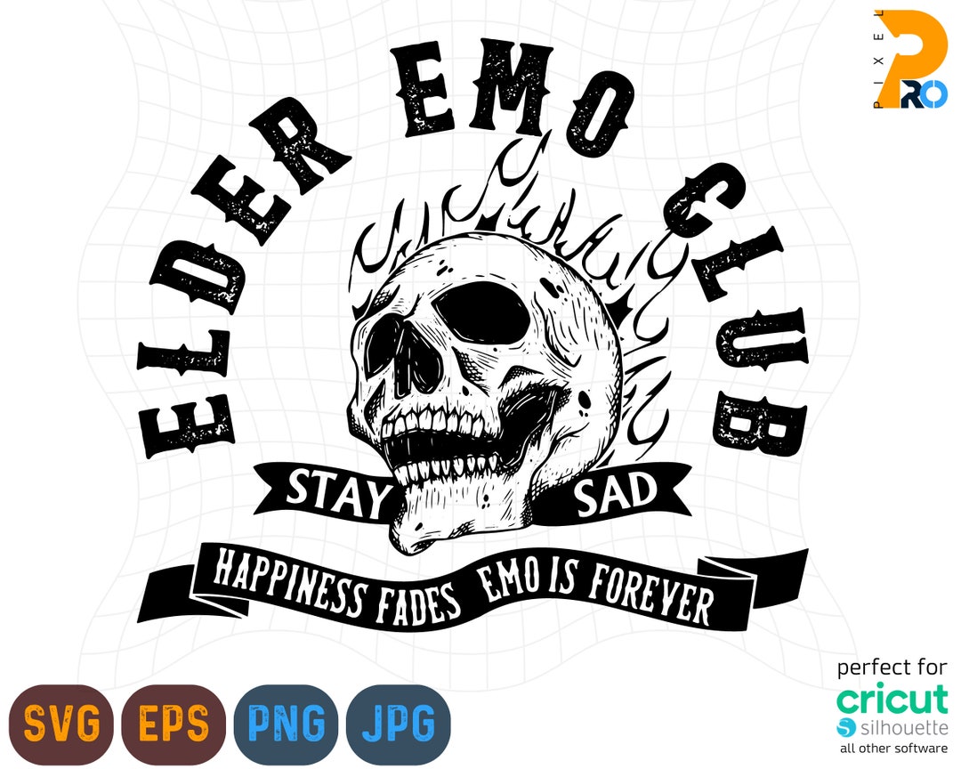 Elder Emo Club Svg Elder Emo Club Png Elder Emo Svg Elder - Etsy