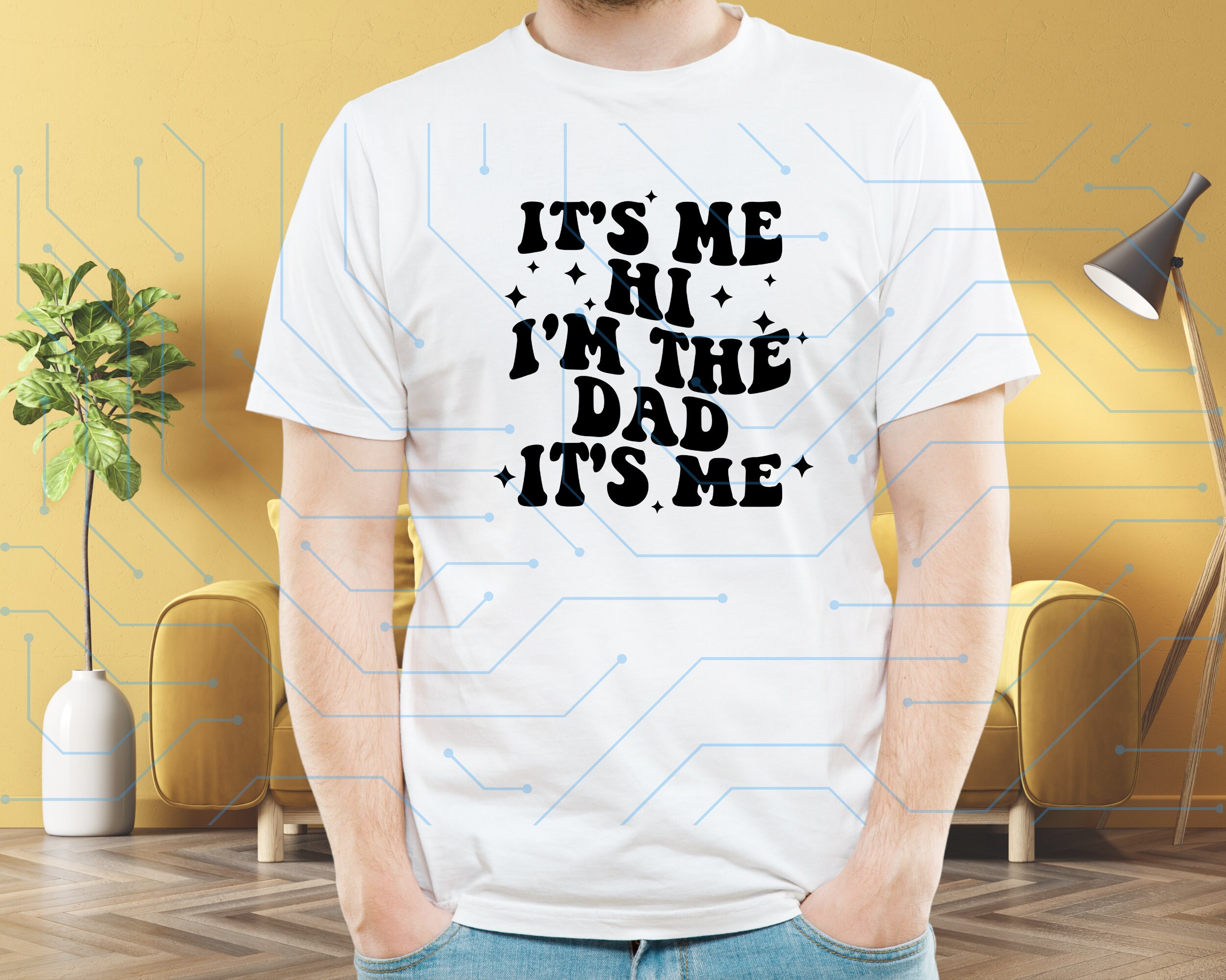 It's Me Svg, Hi, I'm the Dad, It's Me Svg Png, I'm the Dad, Dad Shirt ...