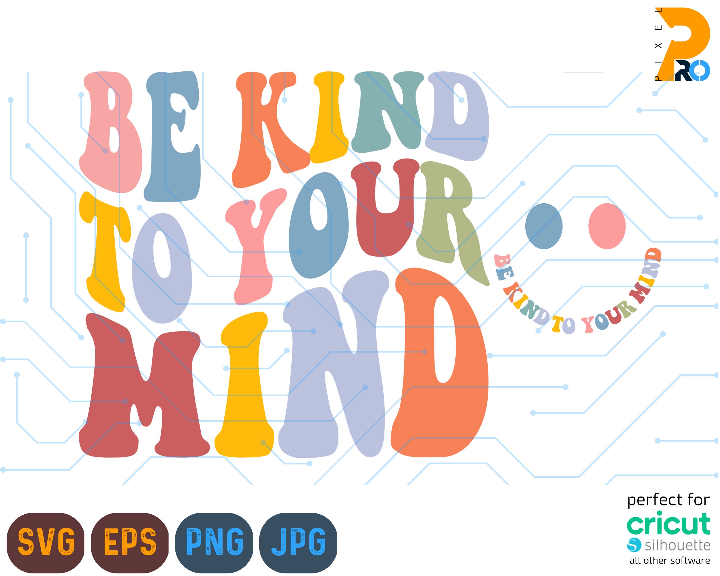 Retro Be Kind Svg Png Kids Be Kind Svg Boho Png Groovy Be - Etsy